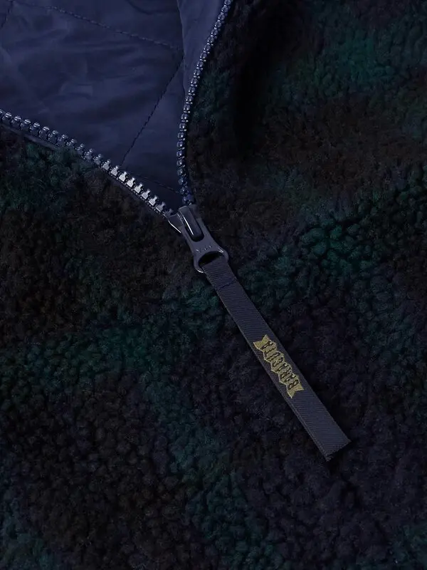 BARACUTA Miller Checked Fleece Gilet