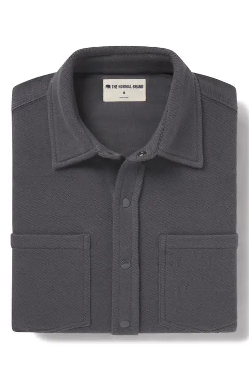 THE NORMAL BRAND Looped Terry Button-up Shirt