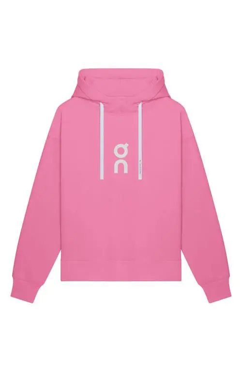 On Club Oversize Organic Cotton-blend Hoodie - Bubblegum