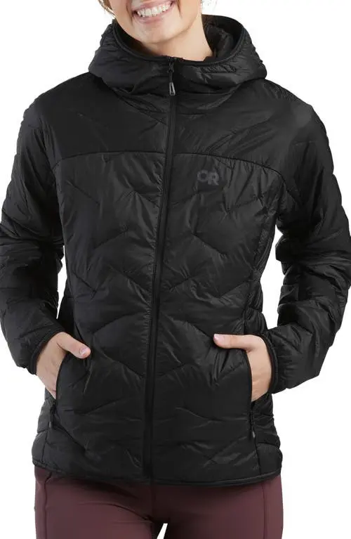 OUTDOOR RESEARCH Superstrand Lt Hooded Jacket - Solid Black