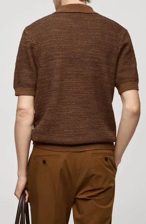 Mango Structured Knit Polo