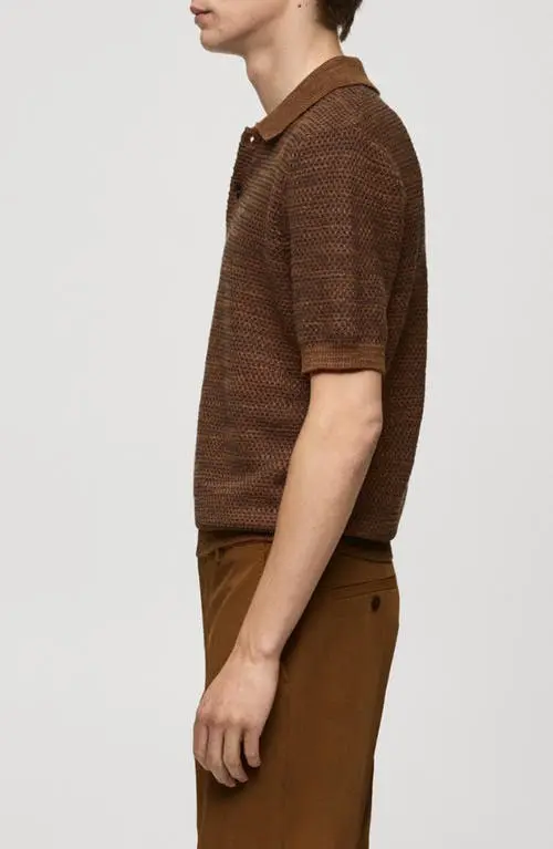 Mango Structured Knit Polo