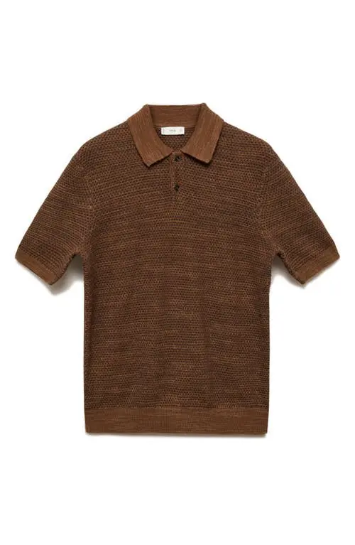 Mango Structured Knit Polo