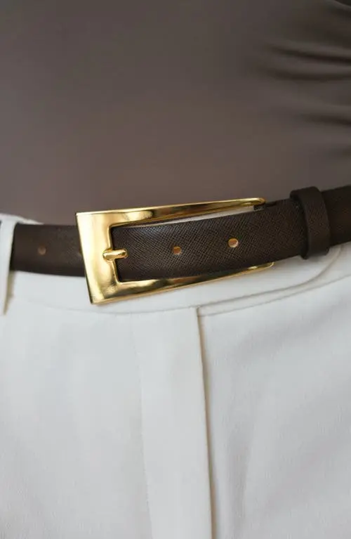 AUREUM No. 10 Leather Belt - Coco Gold