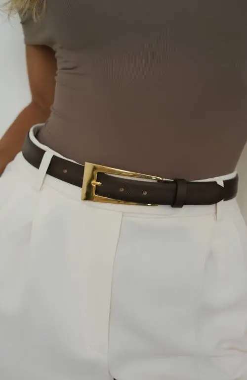 AUREUM No. 10 Leather Belt - Coco Gold