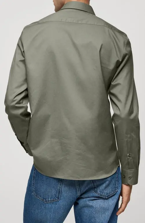 Mango Regular Fit Cotton Button-up Shirt