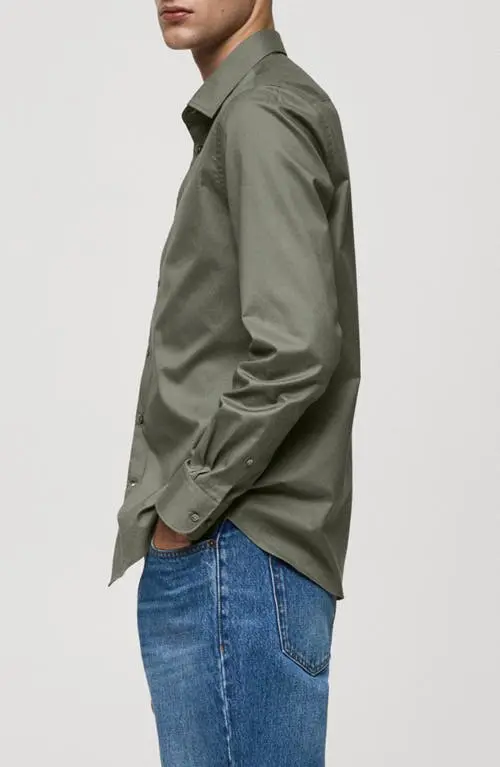 Mango Regular Fit Cotton Button-up Shirt