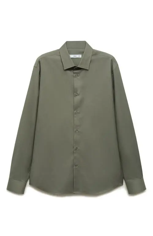 Mango Regular Fit Cotton Button-up Shirt