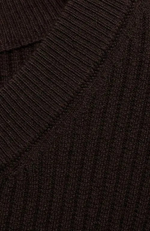 Mango Ribbed Crewneck Sweater