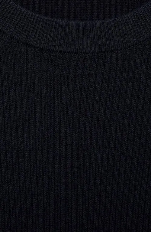 Mango Ribbed Crewneck Sweater