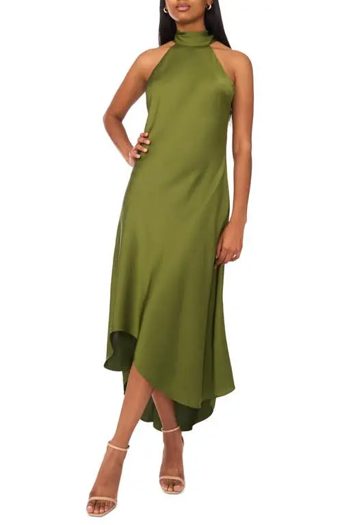 CECE DUPRAZ Tie Back High-low Gown - Cedar Green