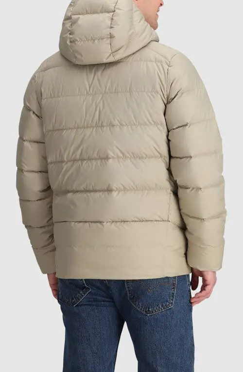 OUTDOOR RESEARCH 700 Fill Power Down Insulated Hooded Puffer Jacket - Pro Khaki