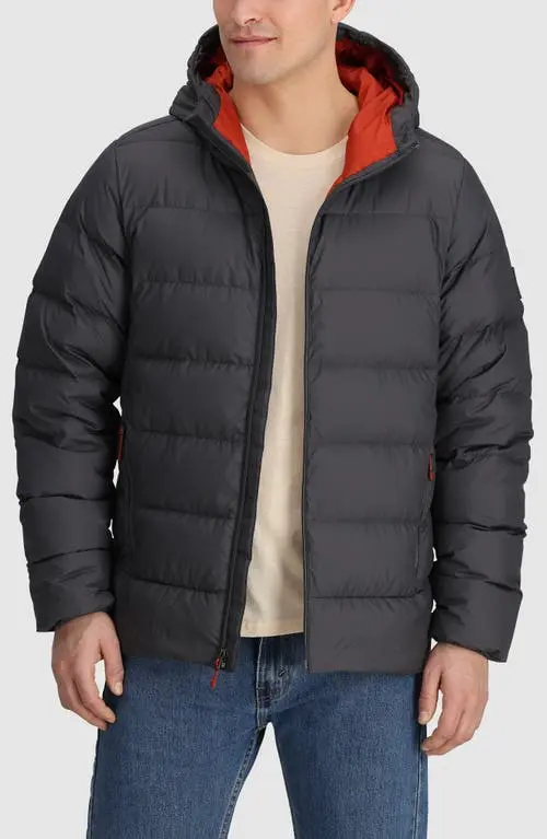 OUTDOOR RESEARCH 700 Fill Power Down Insulated Hooded Puffer Jacket - Storm