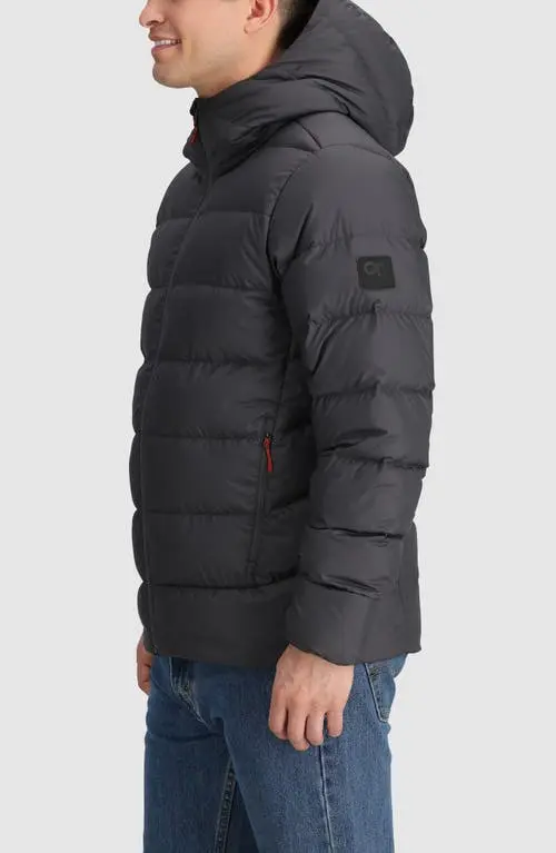 OUTDOOR RESEARCH 700 Fill Power Down Insulated Hooded Puffer Jacket - Storm