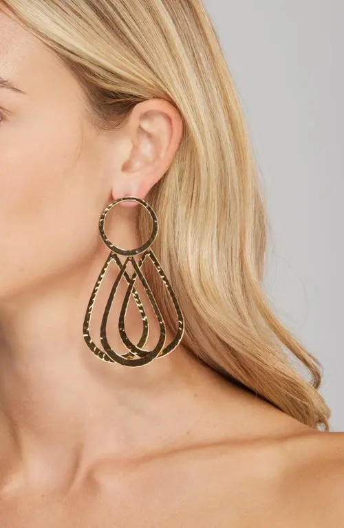 Gas Bijoux Mimi Hammered Drop Earrings