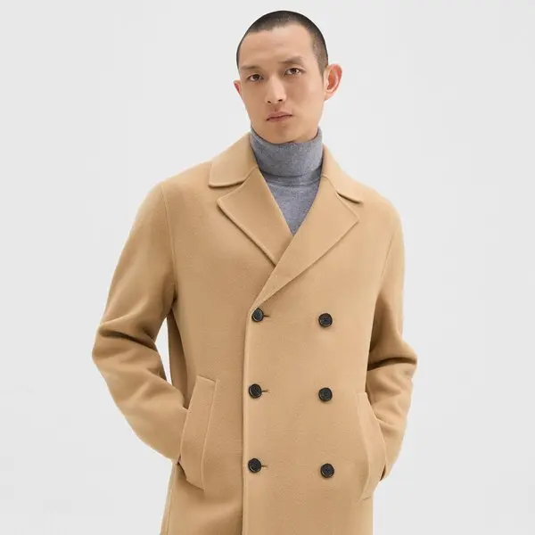 Theory Double-face Wool-cashmere Coat