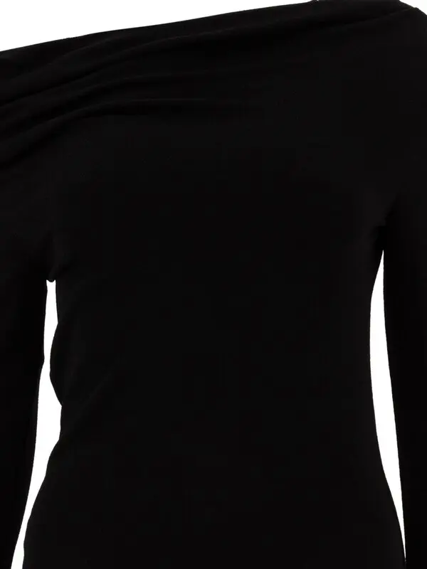 Givenchy Draped Collar Top - Black