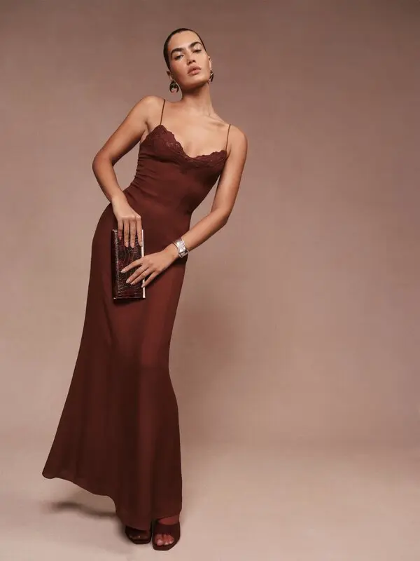 REFORMATION Anett Maxi Dress - Red