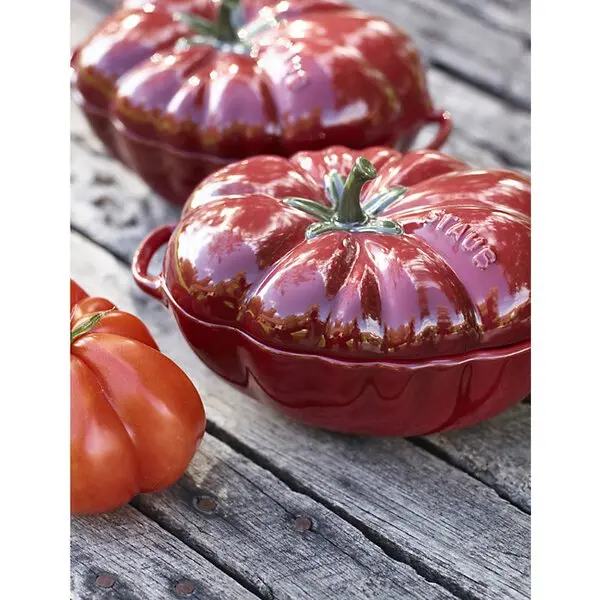 STAUB Tomato Cast-iron And Enamel Cocotte 16cm