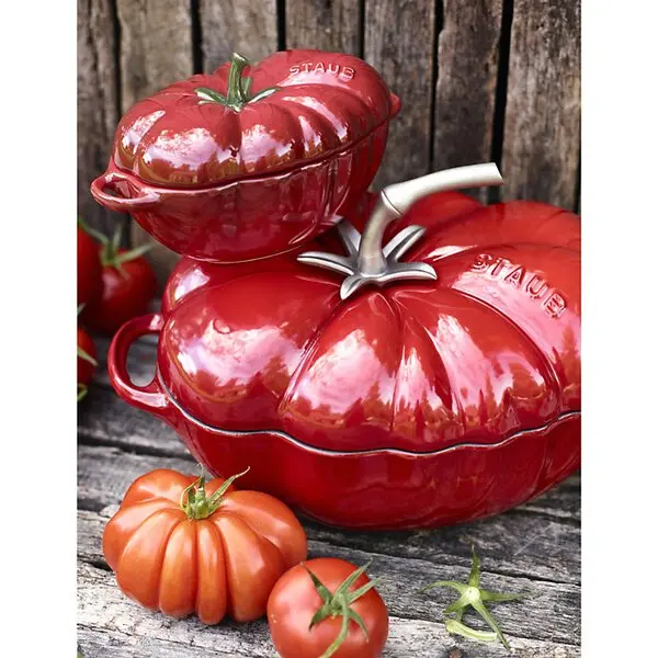 STAUB Tomato Cast-iron And Enamel Cocotte 16cm