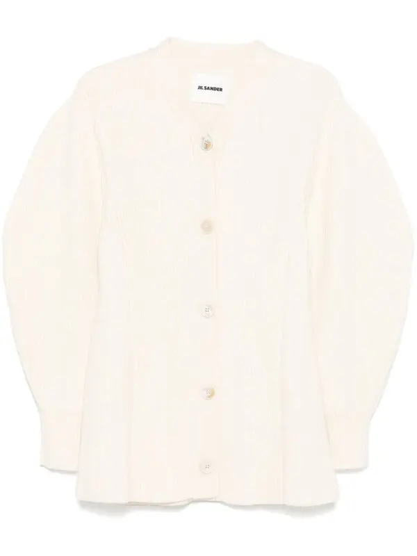 JIL SANDER Ribbed-knit Cardigan
