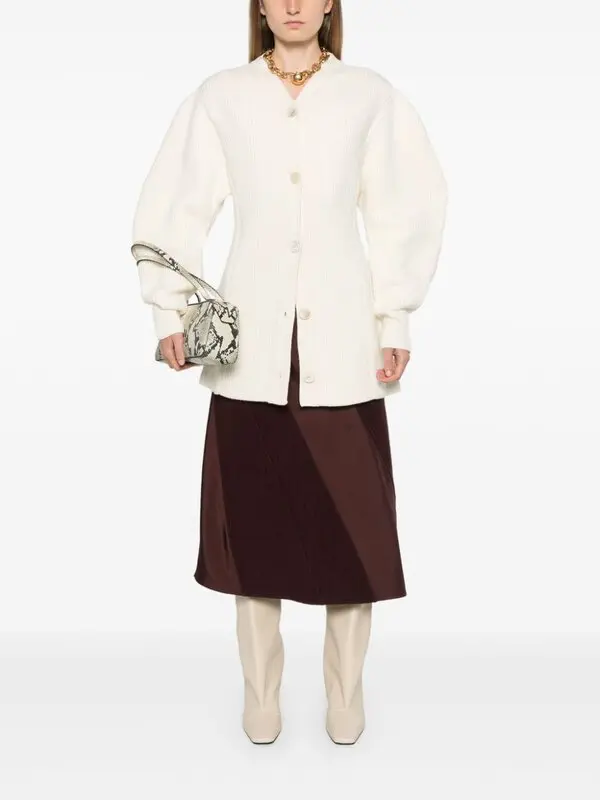 JIL SANDER Ribbed-knit Cardigan