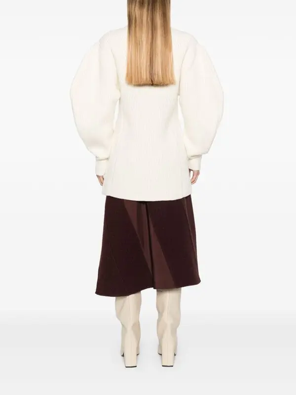 JIL SANDER Ribbed-knit Cardigan