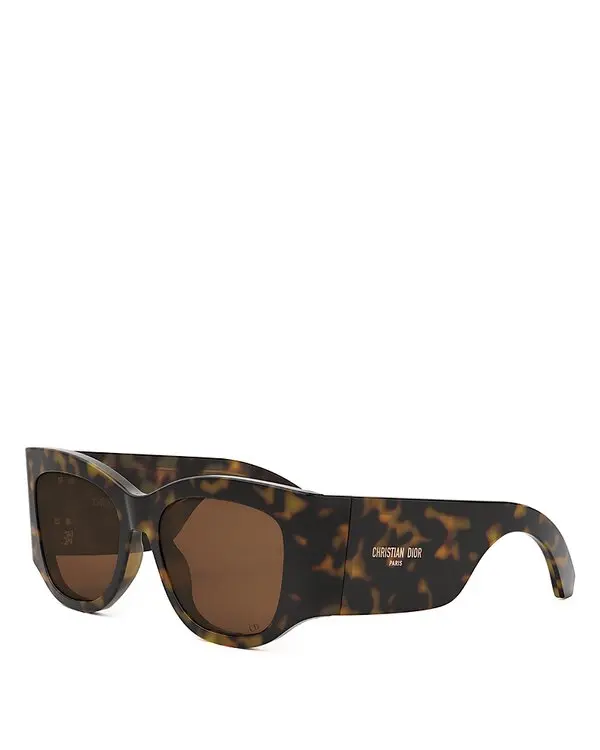 Dior Nuit S1i Square Sunglasses, 54mm - Havana/Brown  display picture 3