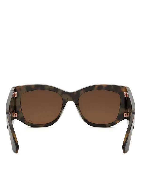 Dior Nuit S1i Square Sunglasses, 54mm - Havana/Brown  display picture 1
