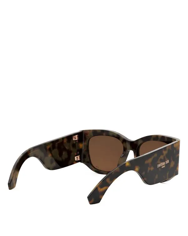 Dior Nuit S1i Square Sunglasses, 54mm - Havana/Brown  display picture 1