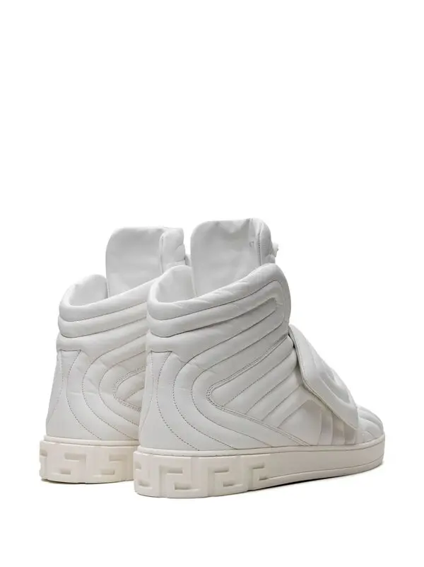 Versace Quilted High-top Sneakers
