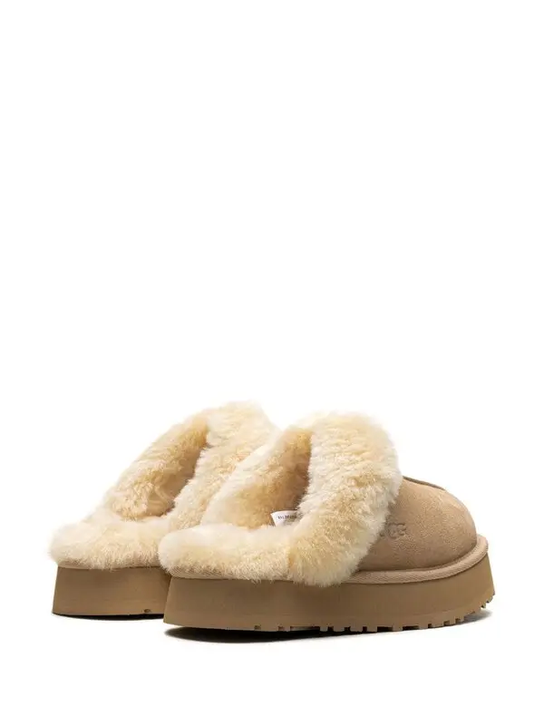UGG Platform Leather Slippers - Neutrals