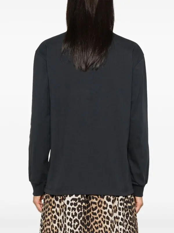 GANNI Rose Print T-shirt