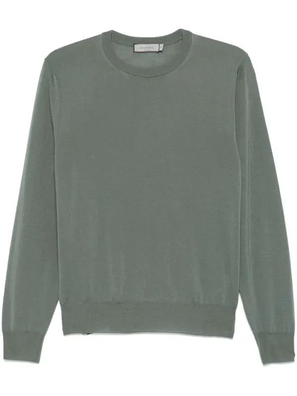 Canali Merino Wool Sweater - Green