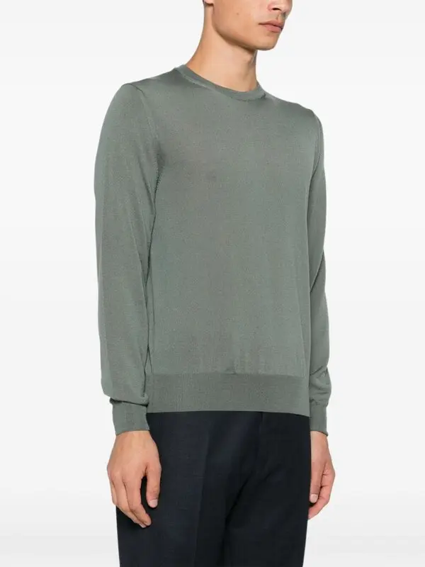 Canali Merino Wool Sweater - Green