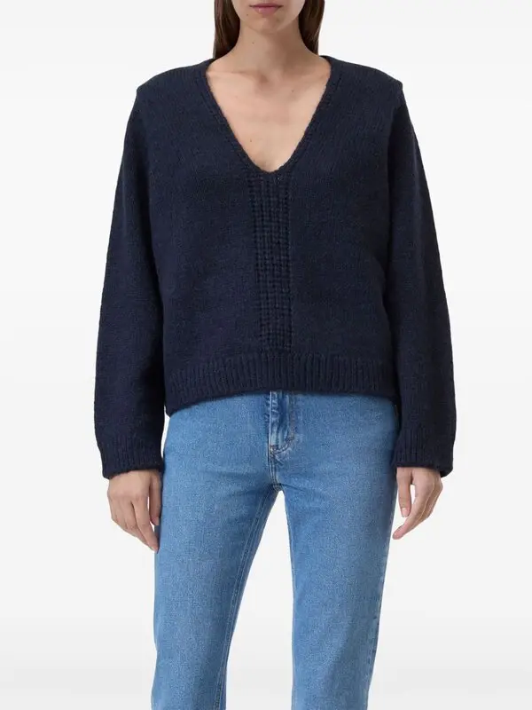 Closed V-neck Alpaca Wool-blend Sweater