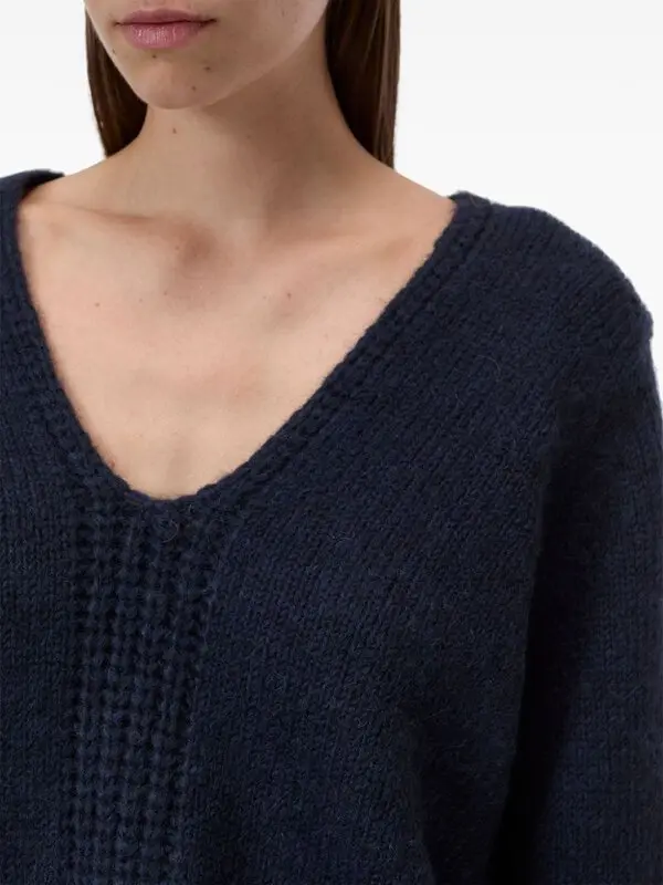 Closed V-neck Alpaca Wool-blend Sweater
