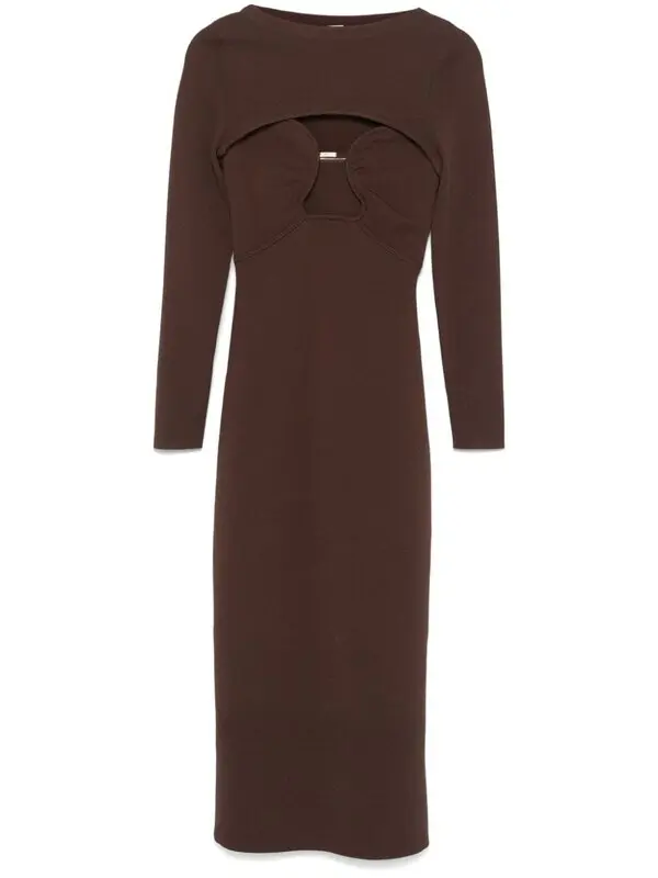 Cult Gaia Jenny Midi Dress - Brown