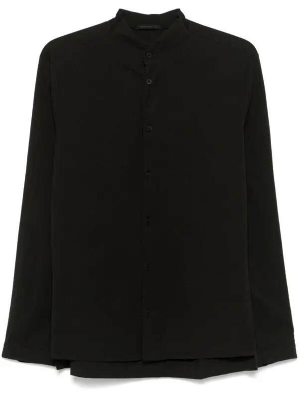 Transit Band-collar Shirt - Black