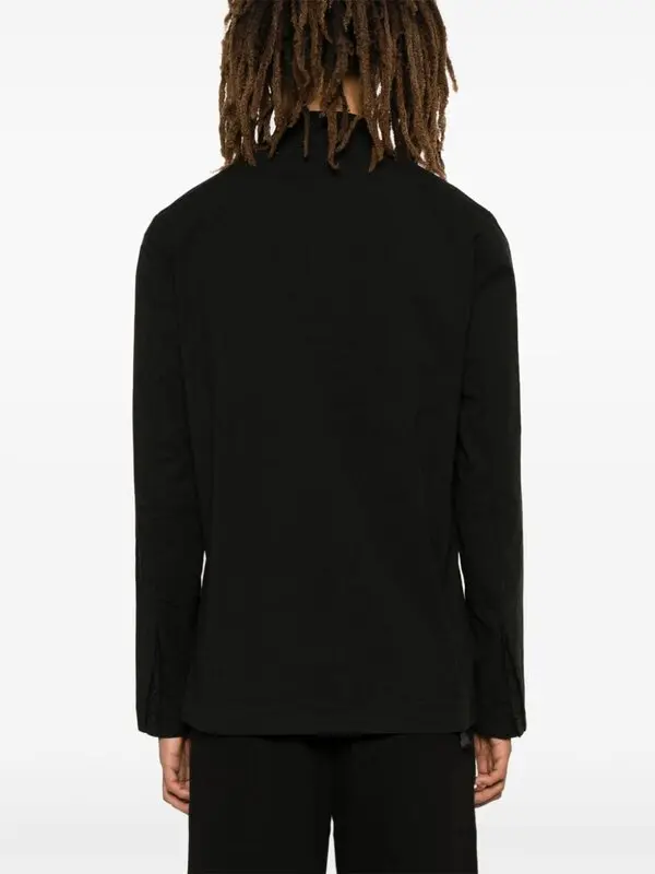 Transit Band-collar Shirt - Black