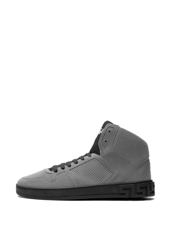 Versace Greca Embossed High-top Sneakers