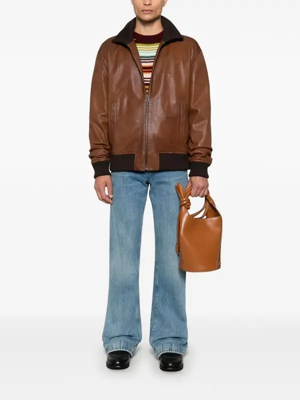 Loewe Zip-up Leather Jacket