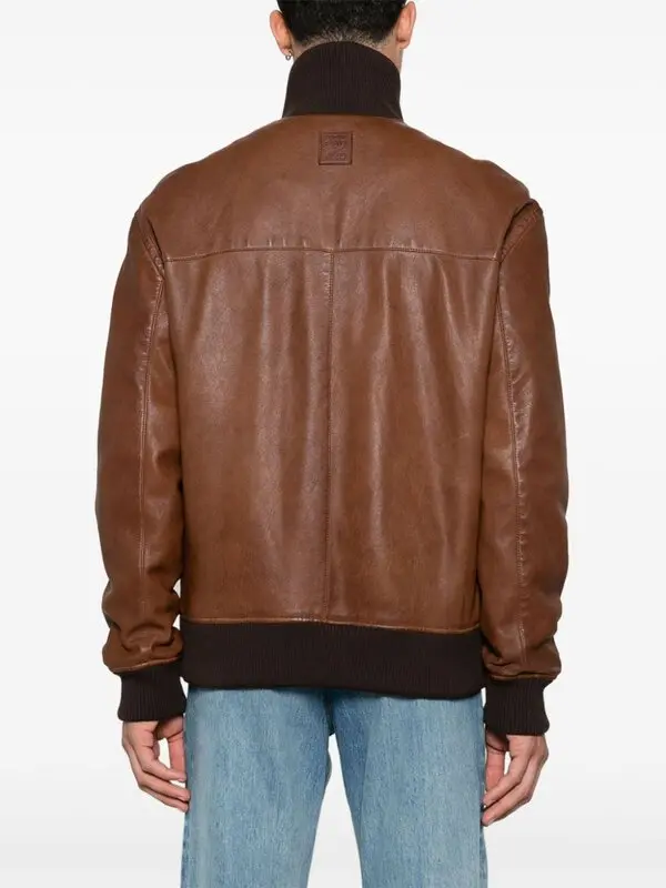 Loewe Zip-up Leather Jacket