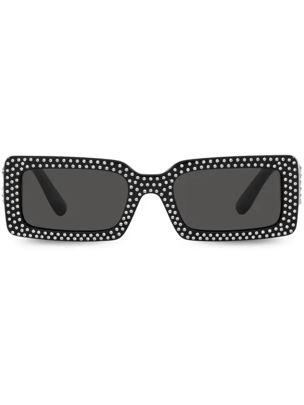 Dolce & Gabbana Crystal-embellished Sunglasses - Black