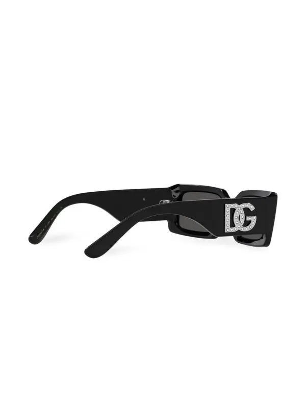 Dolce & Gabbana Crystal-embellished Sunglasses - Black