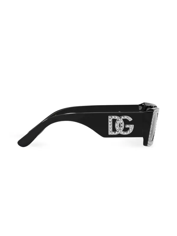 Dolce & Gabbana Crystal-embellished Sunglasses - Black