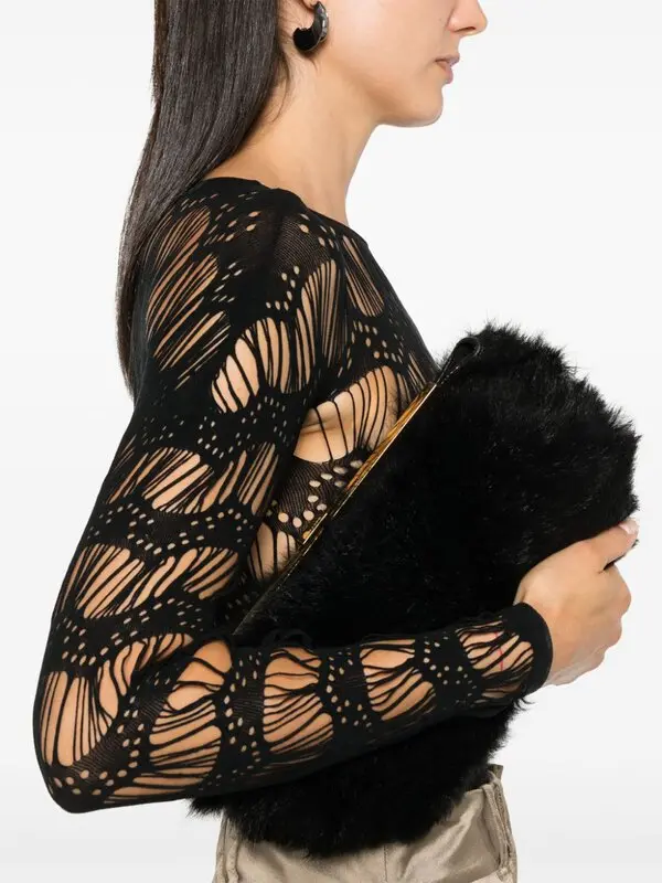 Saint Laurent Ladder-knit Jersey Bodysuit