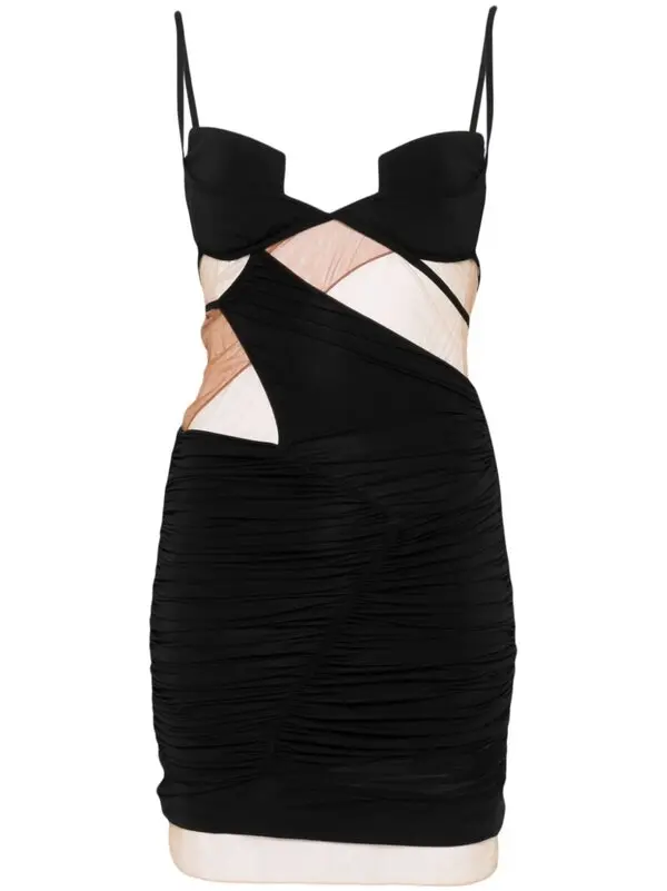NENSI DOJAKA Sheer-panels Mini Dress