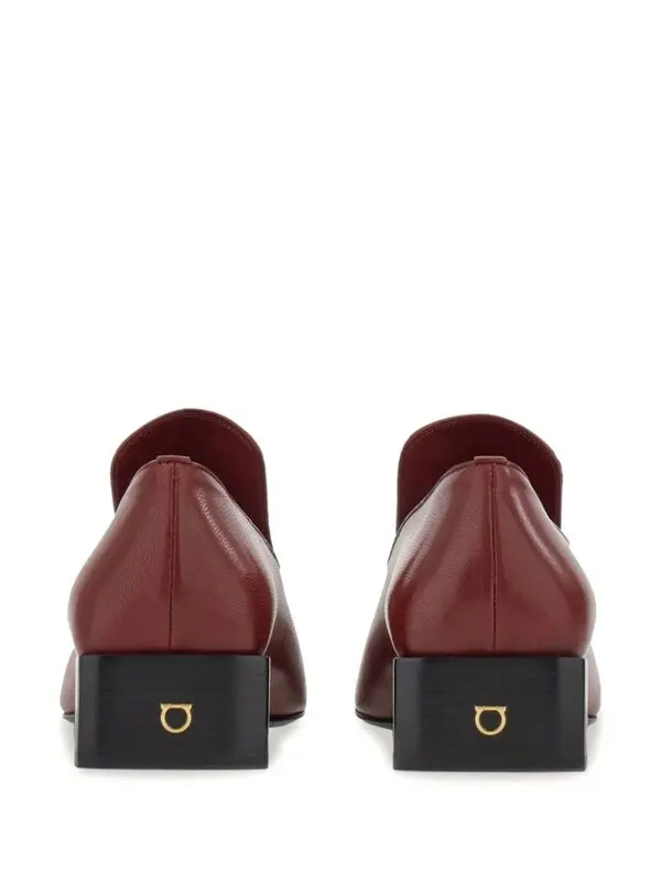 FERRAGAMO Square Toe Loafers