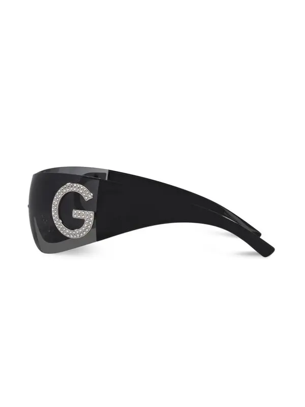Dolce & Gabbana Re-edition Shield-frame Sunglasses - Black